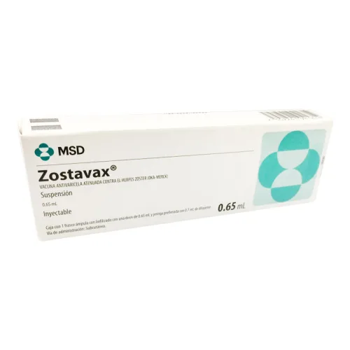Zostavax virus vivo atenuado de la varicela 19400 ui con 1 suspensión ...