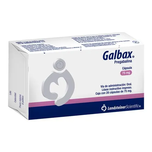 Galbax Pregabalina 75 Mg Con 28 Tabletas | Farmacia Online Prixz