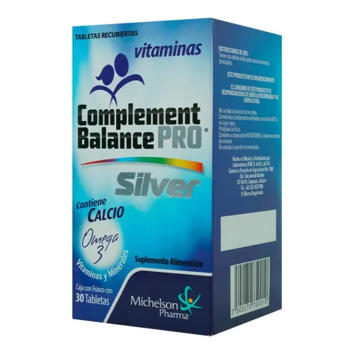 Complete Balance Pro Silver Con 30 Tabletas | Farmacia Online Prixz
