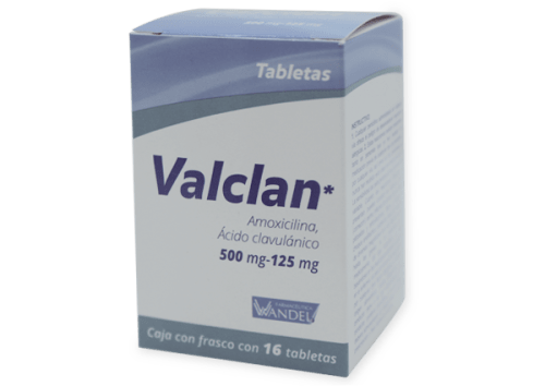 Valclan 500/125 mg Tablet C16 - Tratamiento antimicrobiano