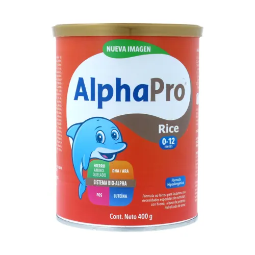 Leche alpha-pro rice 0-12 meses 400 g - Compra en Prixz