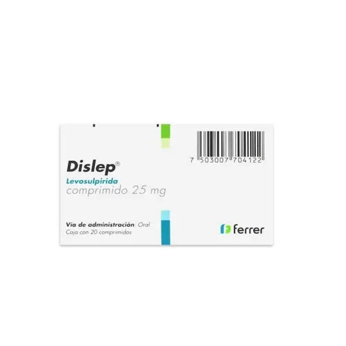 Dislep Levosulpirida 25 Mg Con 20 Comprimidos | Farmacia Online Prixz