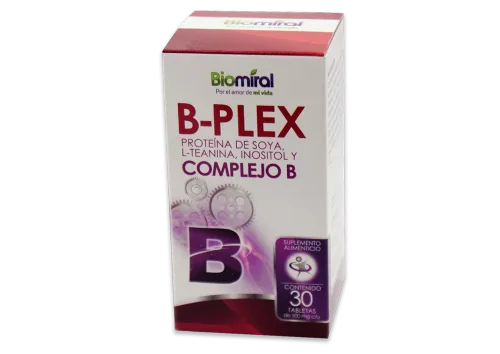 Compra Biomiral B-Plex Suplemento Alimenticio Con 30 Tabletas en Oferta