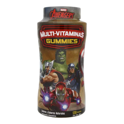 Compra Gummies multi-vitaminas marvel avengers 120 piezas frasco ...