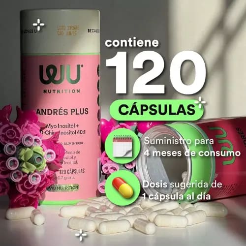 Wu Nutrition Andrés Plus con 120 Cápsulas | Prixz