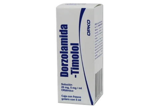 Dorzolamida/Timolol Solución Oftálmica 20/5 mg/ml - Salud Visual