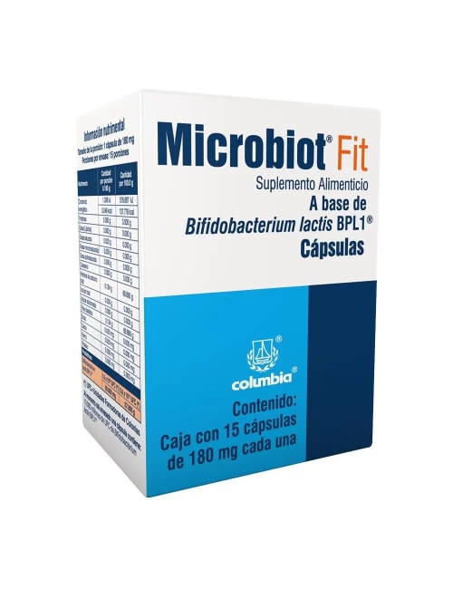 MICROBIOT FIT SUPLEMENTO ALIMENTICIO CON 15 CÁPSULAS – Suple