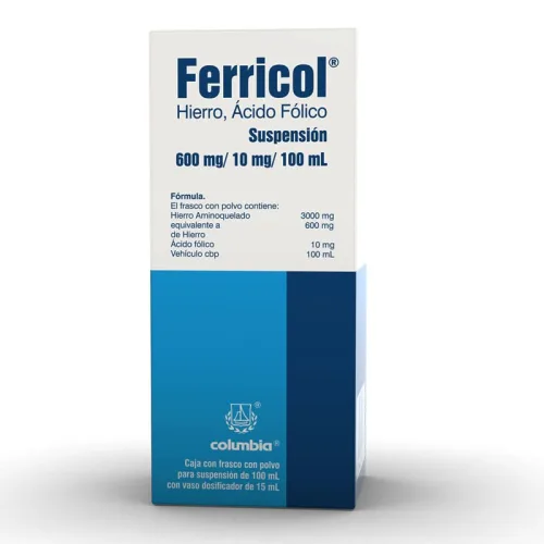 Ferricol 600/10 Mg Suspensión Con 100 Ml Prixz Farmacia Online
