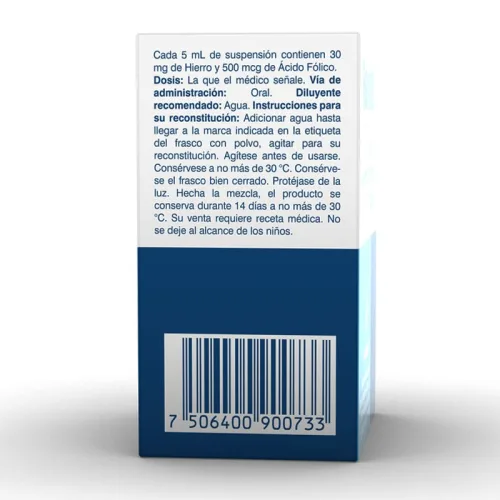 Ferricol 600/10 Mg Suspensión Pediátrica Con 45 Ml Prixz Farmacia Online