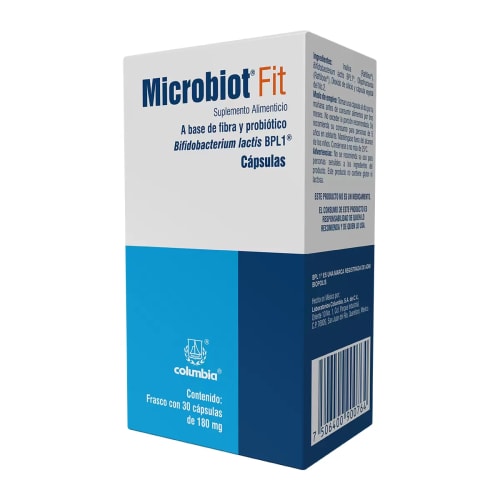 Microbiot Fit 30 cápsulas – Suplemento alimenticio probiótico