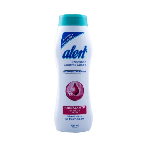 Shampoo alert control caspa hidratante para cabello seco 700 ml ...