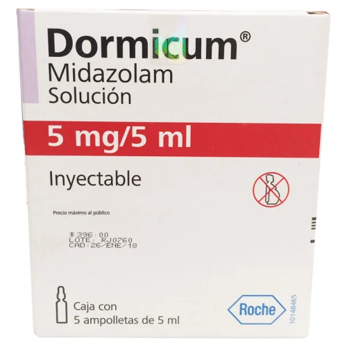 Dormicum 5 Mg Solución Inyectable Con 5 Ampolletas - Compra en Prixz