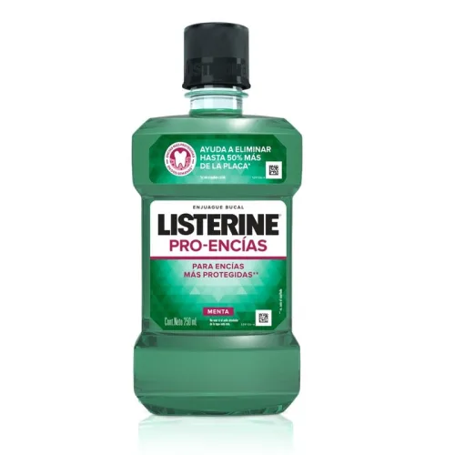 Solución Bucal Listerine Defensa 250 ml - Protección Oral