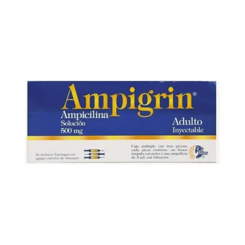 AMPIGRIN Solución Inyectable 500 MG – Alivio Sintomático