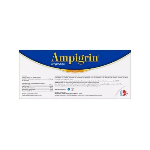 AMPIGRIN Solución Inyectable 500 MG – Alivio Sintomático