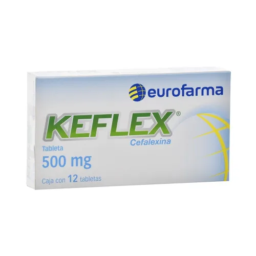 Keflex Cefalexina 500 Mg Con 12 Tabletas | Farmacia Online Prixz