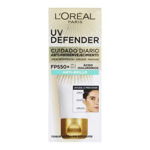 L'Oreal Uv Defender Antibrillo Fps50 Crema Con 40 Gr - Compra en Prixz