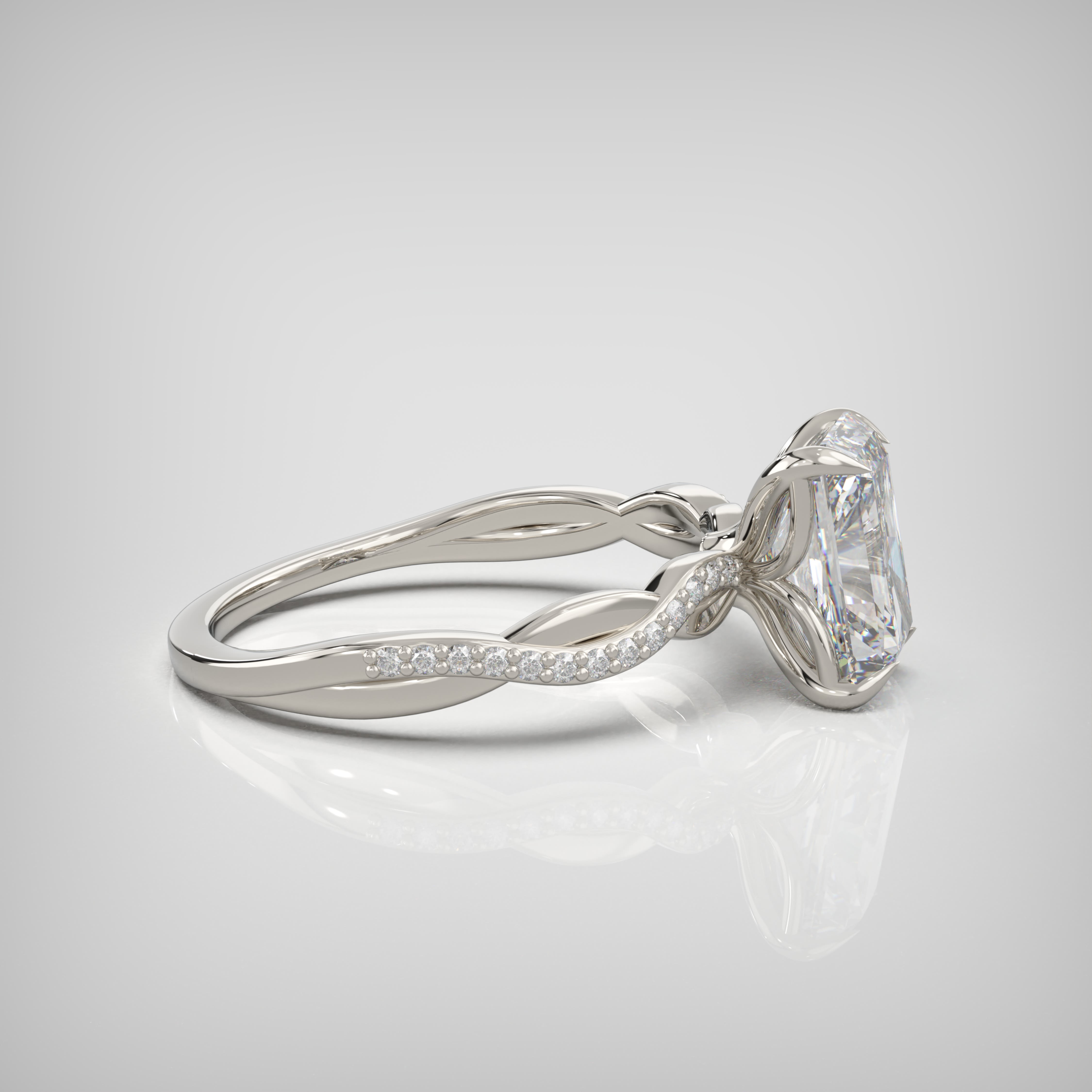 'Infinity Glow' Radiant Cut Solitaire with Infinity Band | Aardvark ...