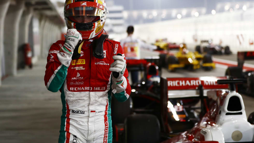 Leclerc soars to F2 pole