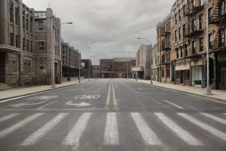 Urban Street Movie Set Facades