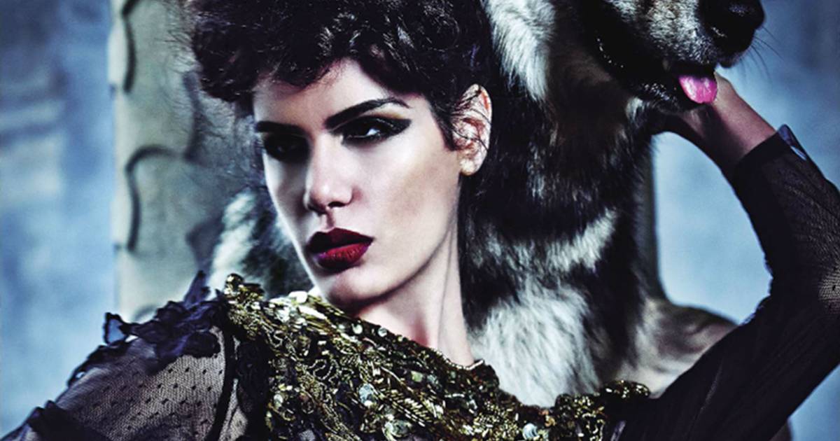 Editorial Photo Shoot for Fabulous Magazine - Shot with Trained Wolves