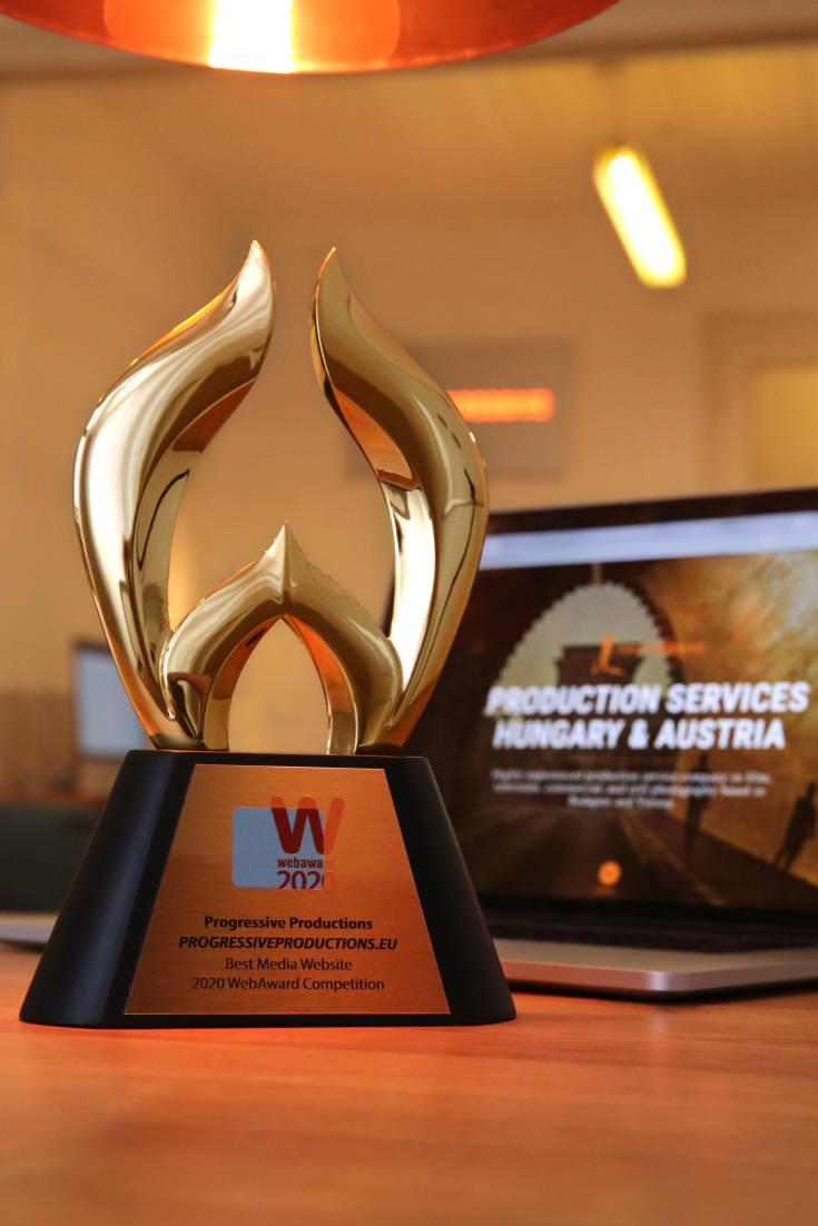 Best Media Website WebAward Won by Progressive Productions