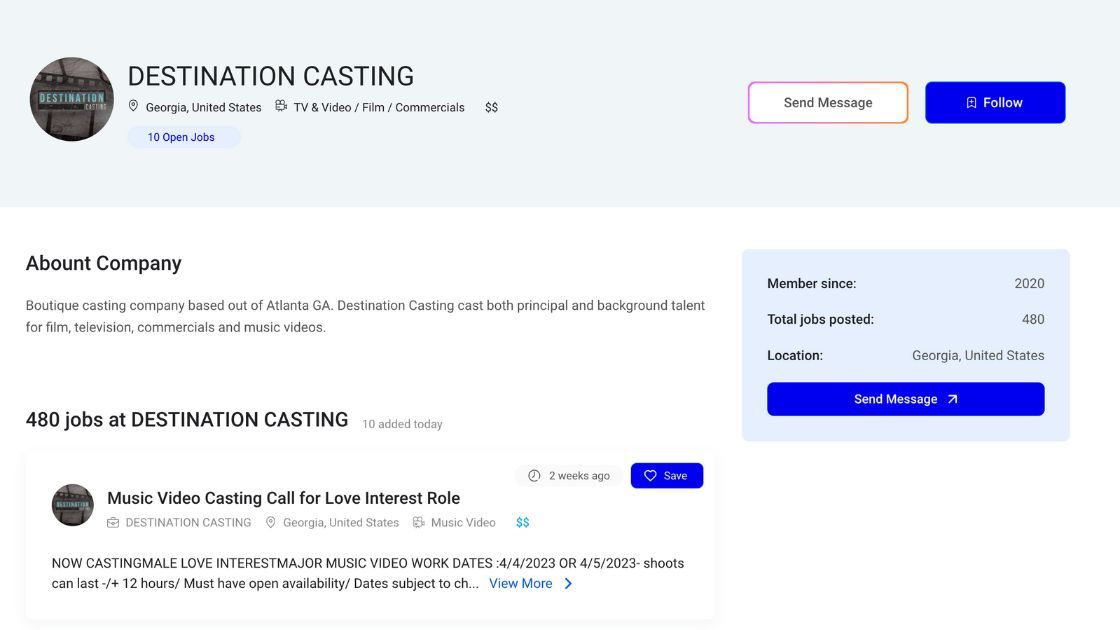 Project Casting Announces New Entertainment Company Directory Feature ...