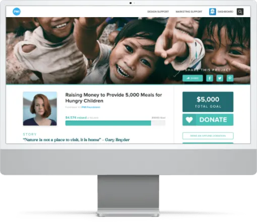 Peer to Peer Fundraising Product | GroupGive | Project World Impact