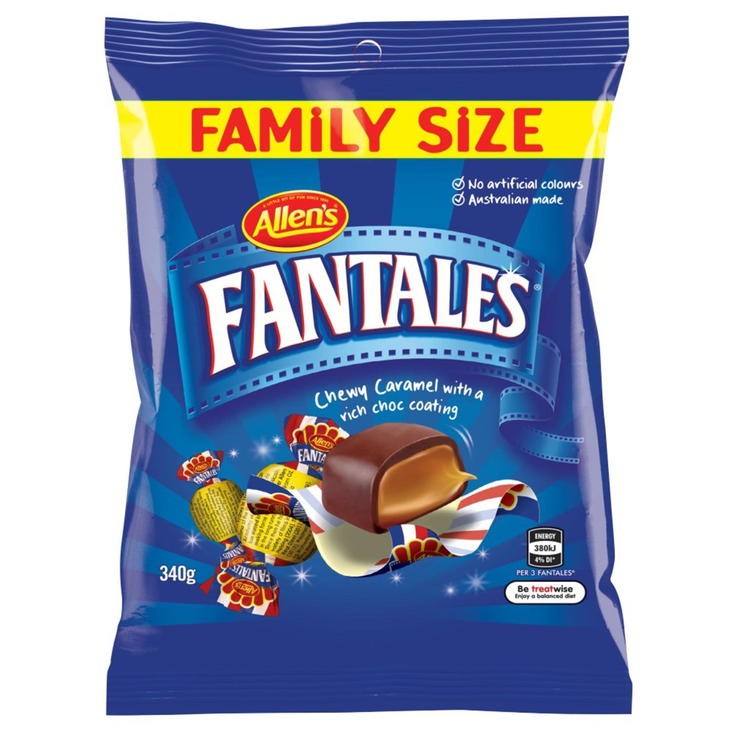 Allen's Fantales Family Size