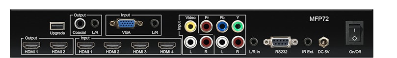 Blustream 7 Input Multi-format Presentation Switch (MFP72) - Projectorpoint