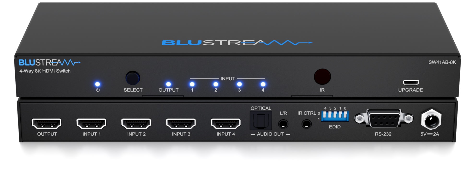 Blustream - 4-Way 8K HDMI Switch (SW41AB-8K) - Projectorpoint