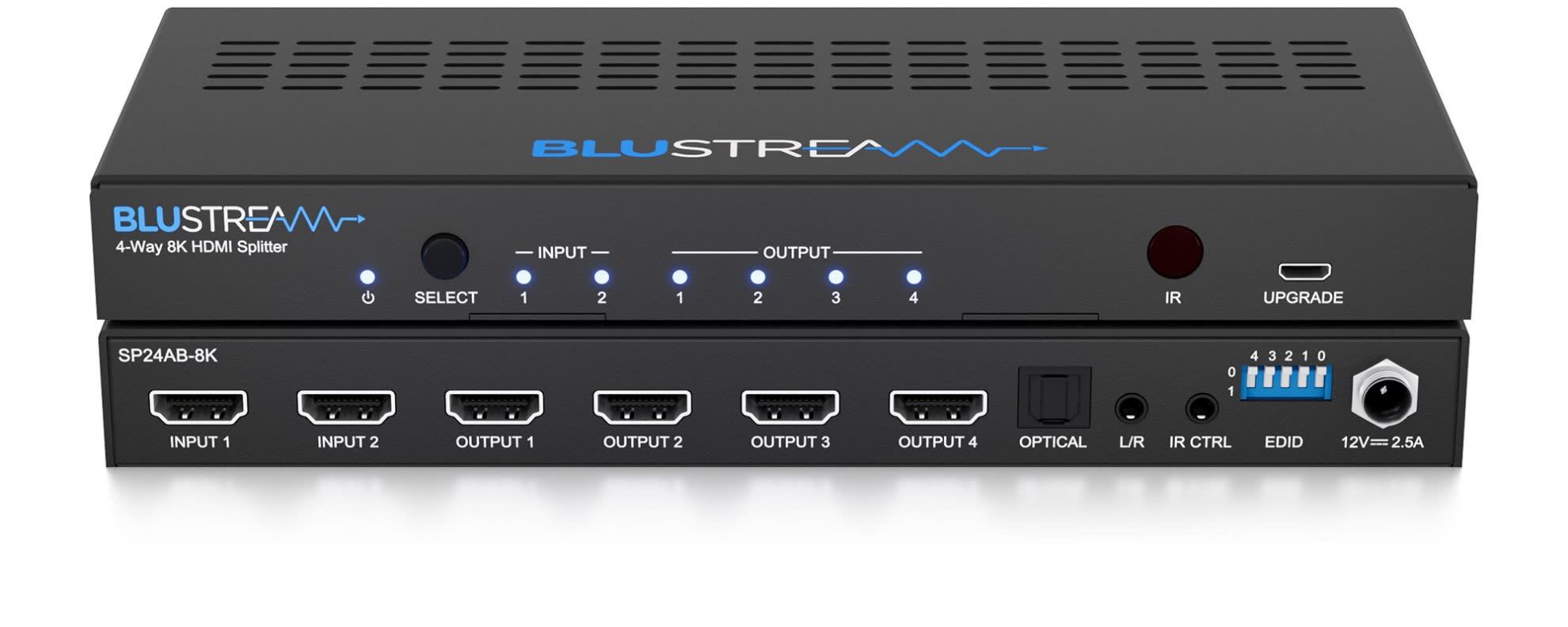 Blustream - 4-Way 8K HDMI Splitter (SP24AB-8K) - Projectorpoint