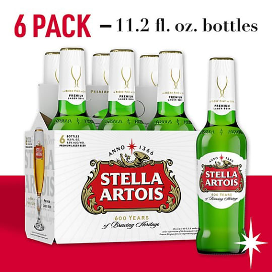 Stella Artois 6Pack 12oz Bottles Delivery in Brooklyn, NY | Thrifty ...