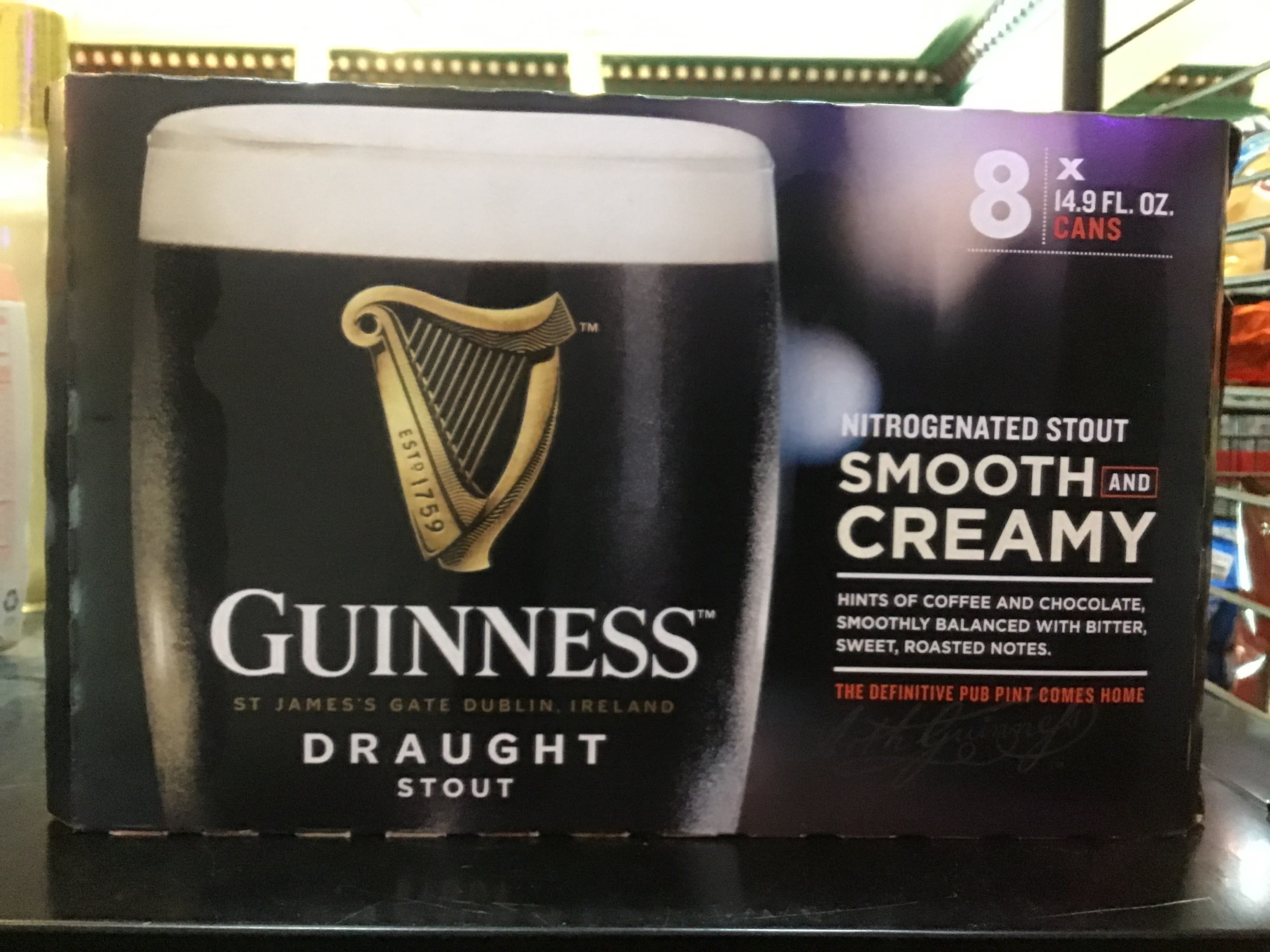 Guinness Draught Stout 8PK Delivery in Williamstown, MA | The Spirit Shop