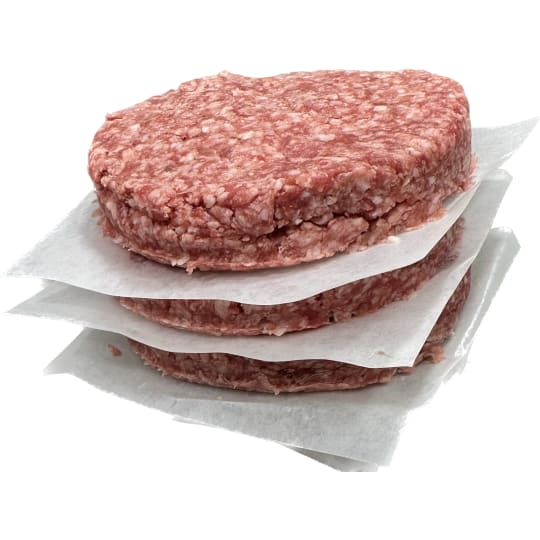 Thick Hamburger Patties - 4 pack Pickup in Norwalk, OH | Rospert's Meat ...