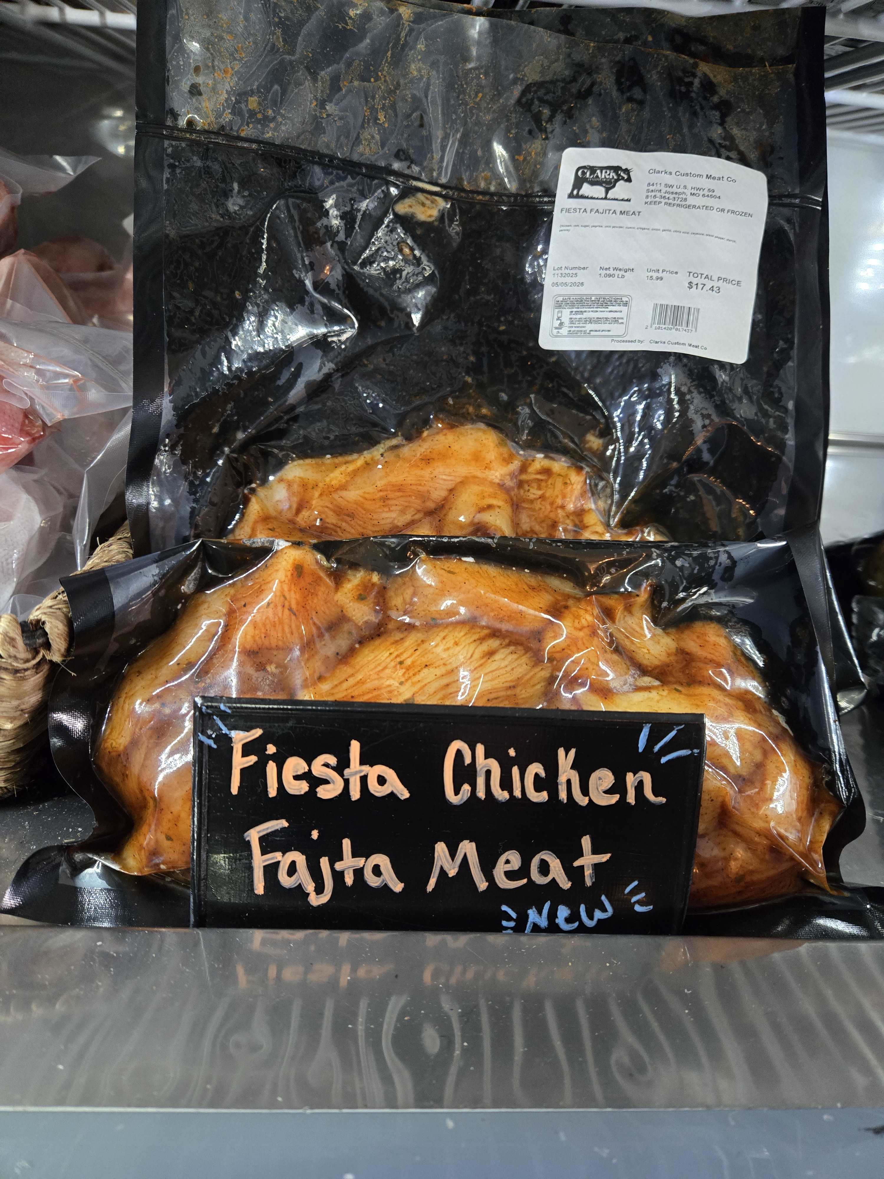 FIESTA CHICKEN STRIPS Pickup in Saint Joseph, MO | Clark's Custom Meat Co