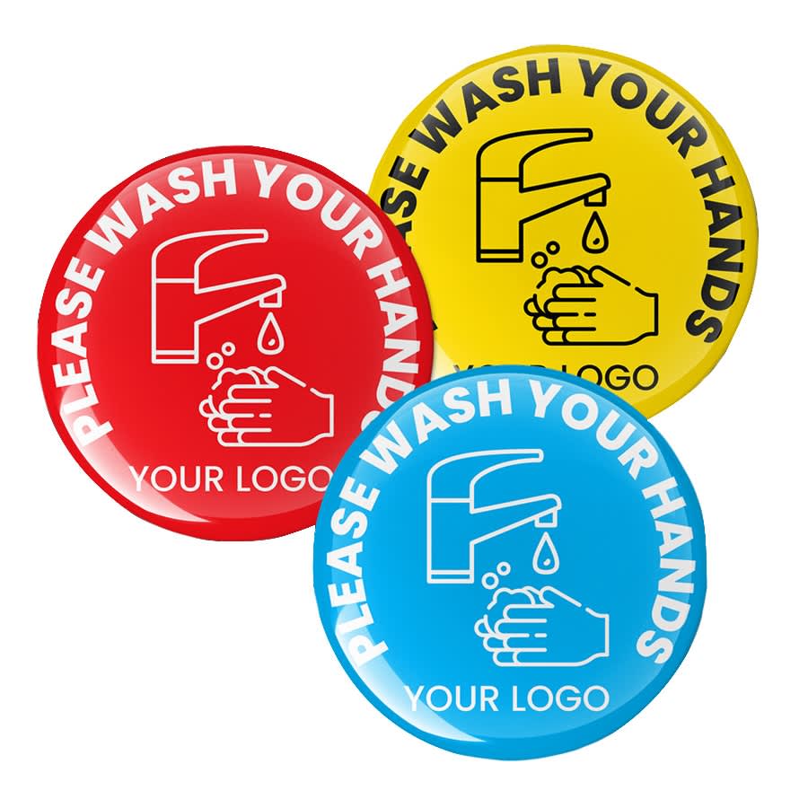 Hand Wash Epoxy Dome Stickers handwashepoxydomestickers from Dynamic ...