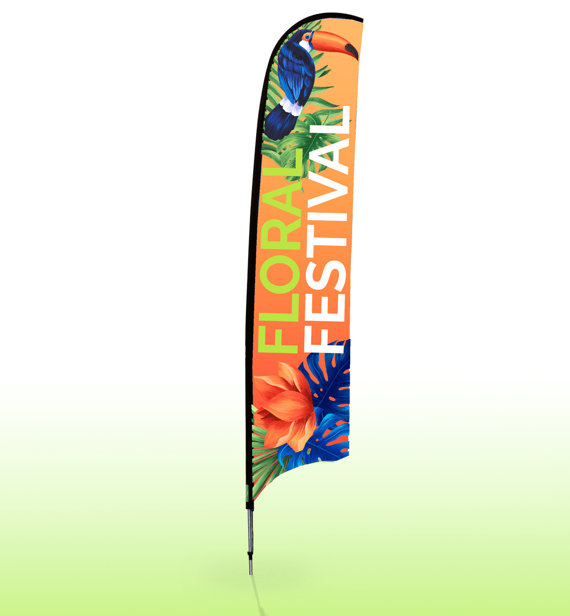 FEATHER BANNER - Large Single Sided Banners - Bow Wing Flag FFLS from ...