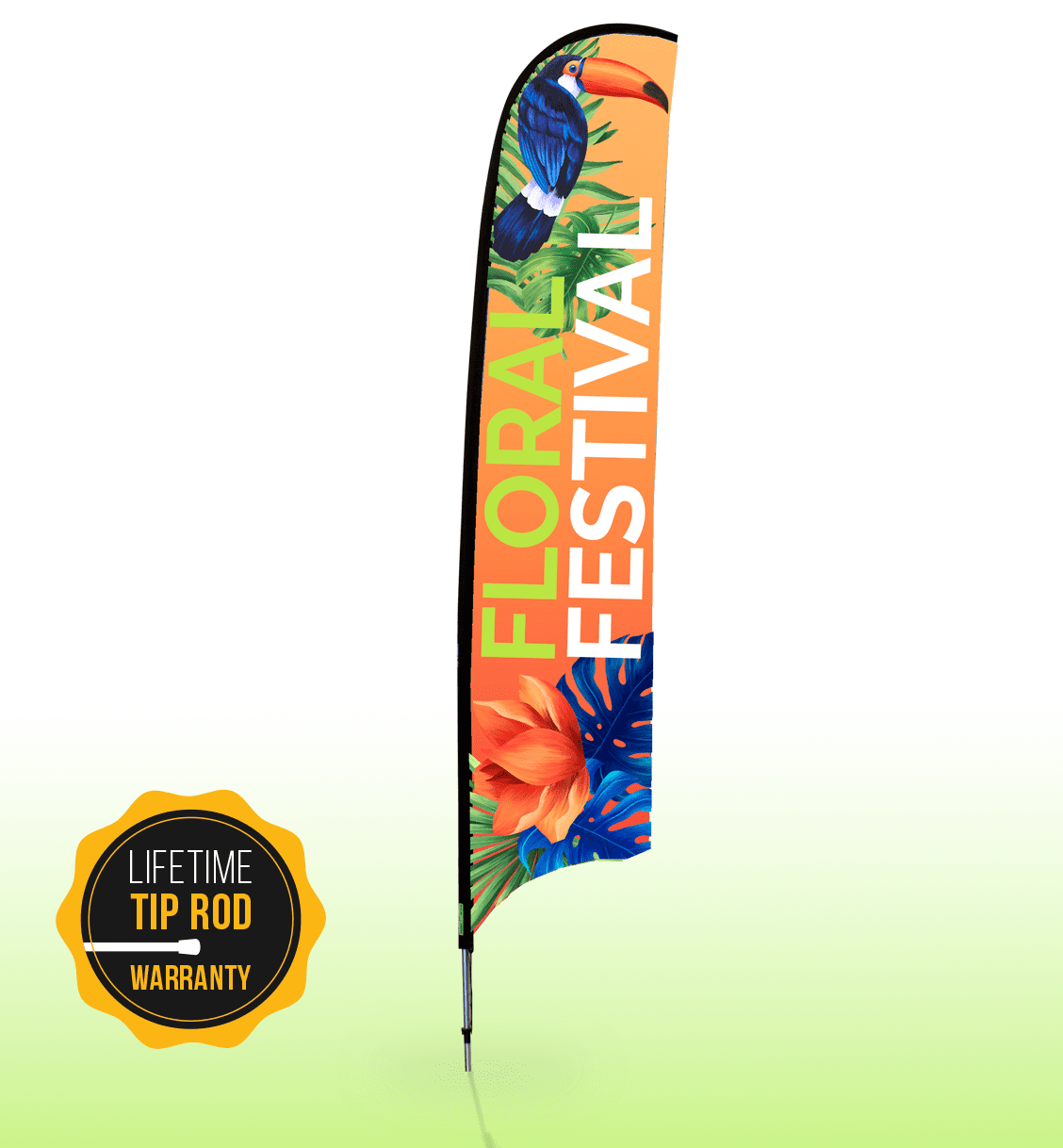 FEATHER BANNER - Large Single Sided Banners - Bow Wing Flag FFLS from ...
