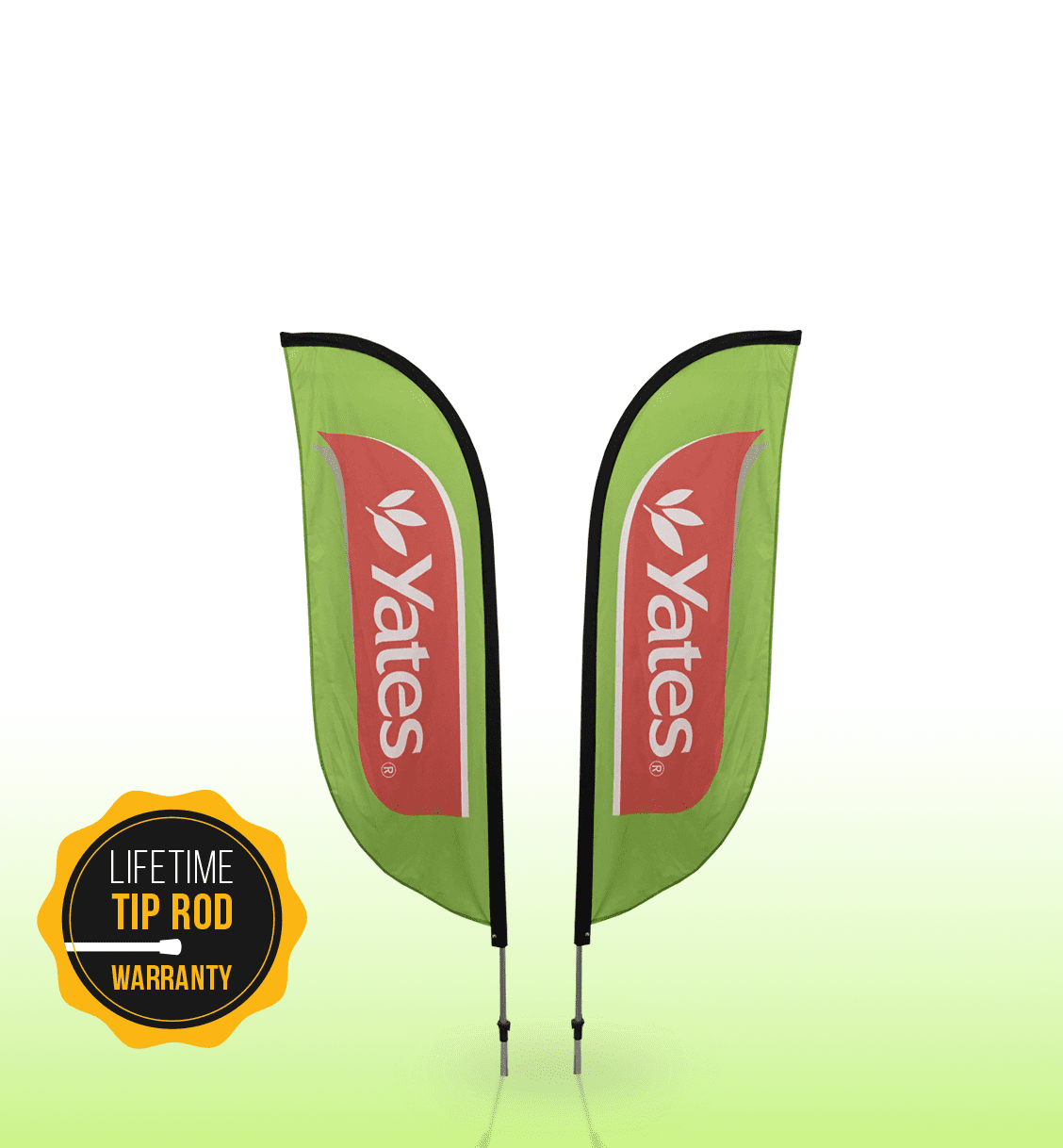 SURF BANNER - Small Double Sided Banners - Feather Bow Flag FSSD from ...