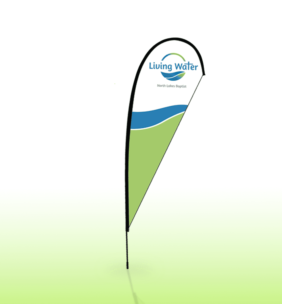 TEARDROP BANNER - Medium Single Sided Banners - Tear Drop Feather Flag ...