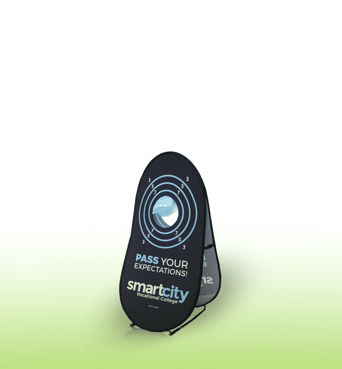 POP UP BANNER - Medium Ball Target - Branded A-Frame Goal Banners PBME ...