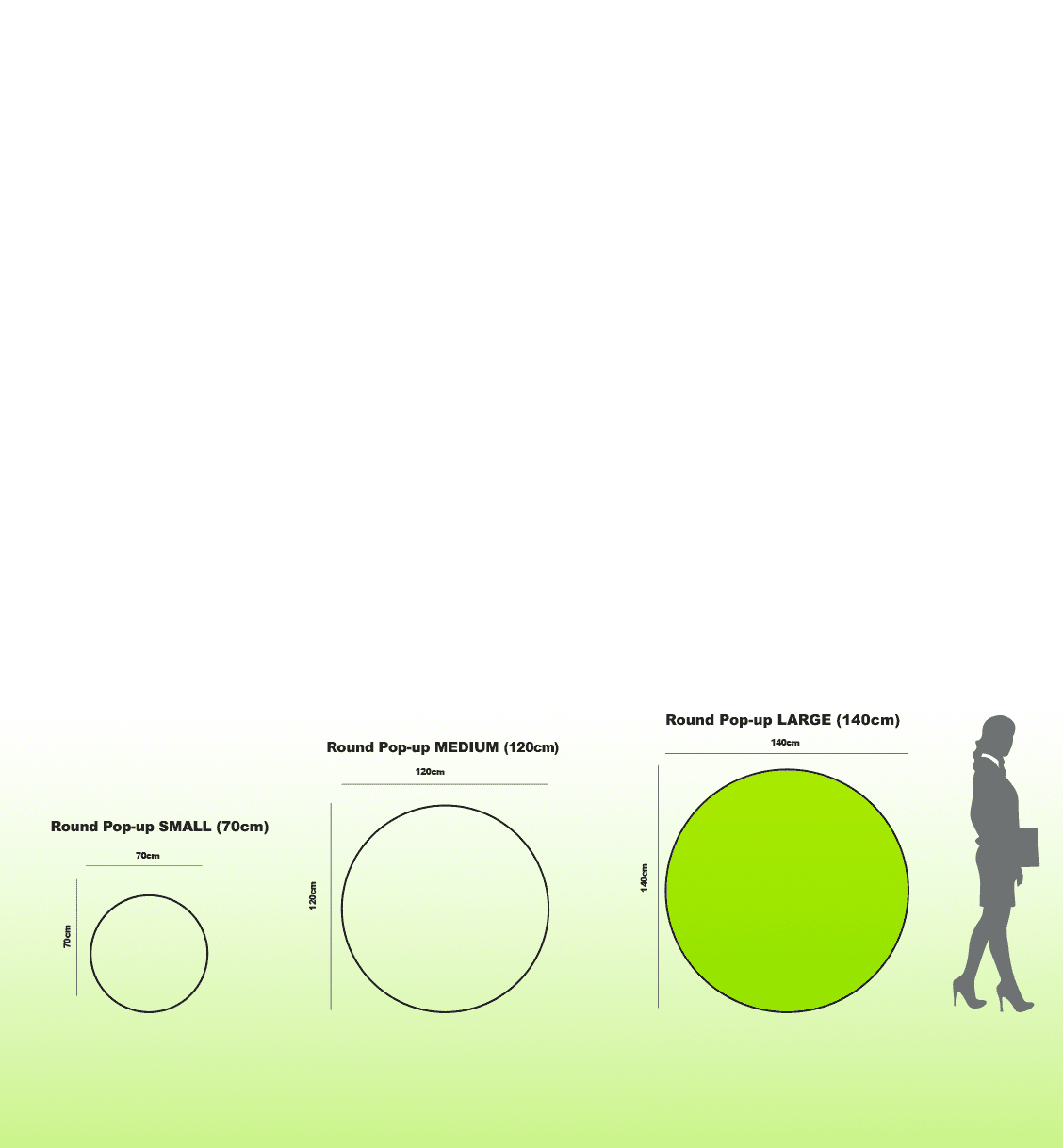 POP UP BANNER - Large Round - A-Frame Banners PROL from Expanda Sign ...