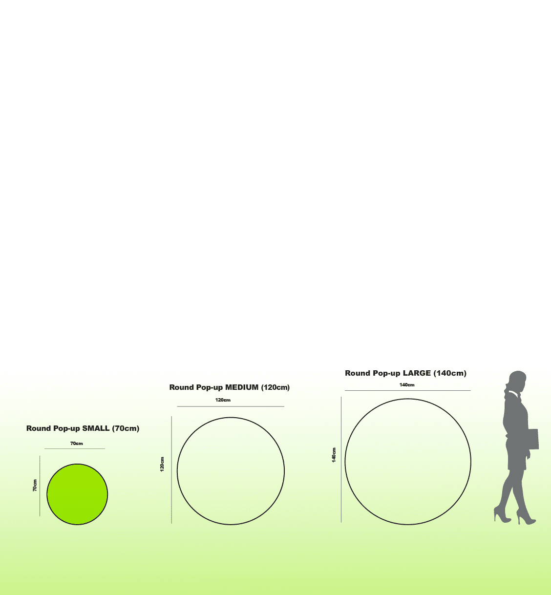 POP UP BANNER - Small Round - A-Frame Banners PROS from Expanda Sign ...