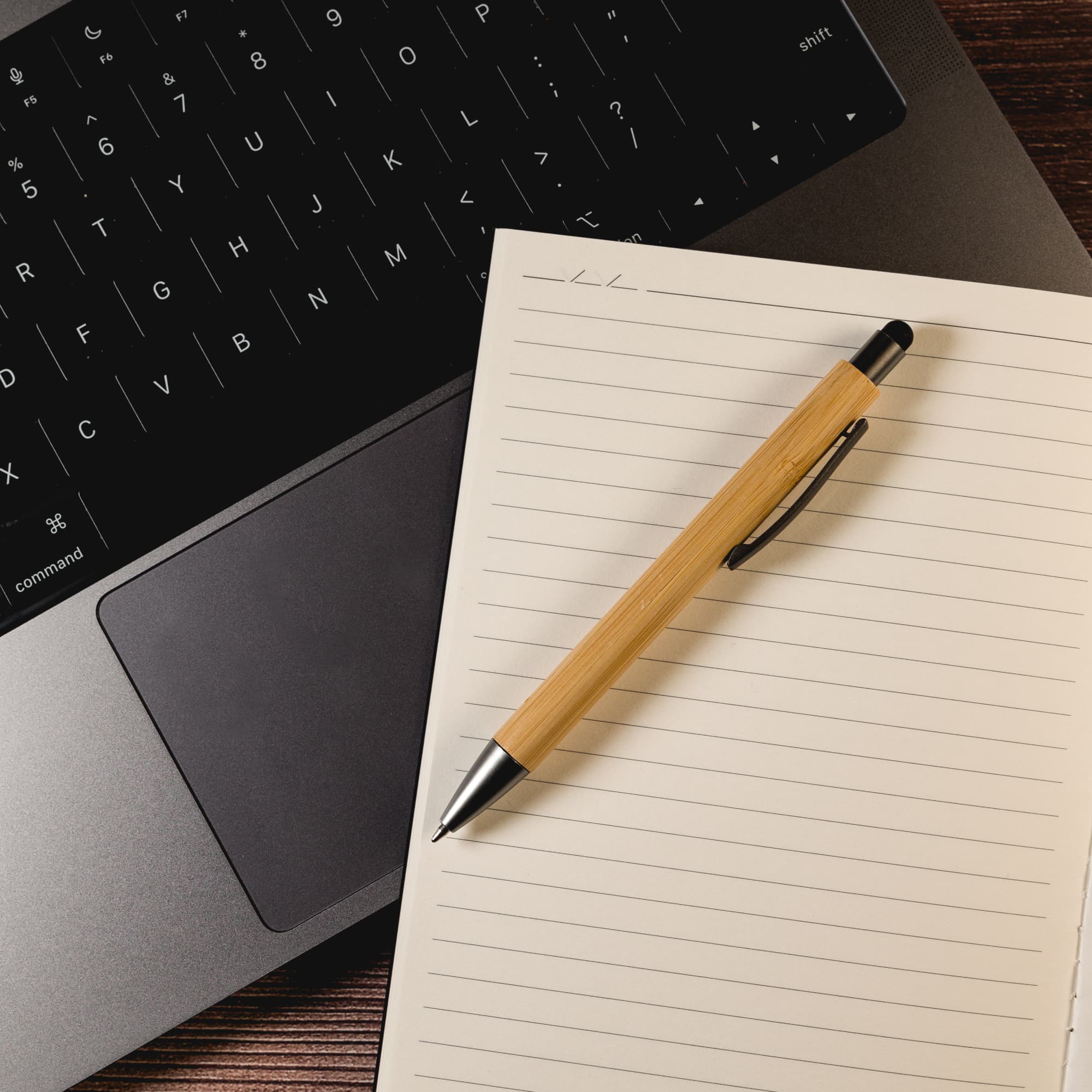 Aspen Bamboo Pen / Stylus - LL2035 | The Branding Office
