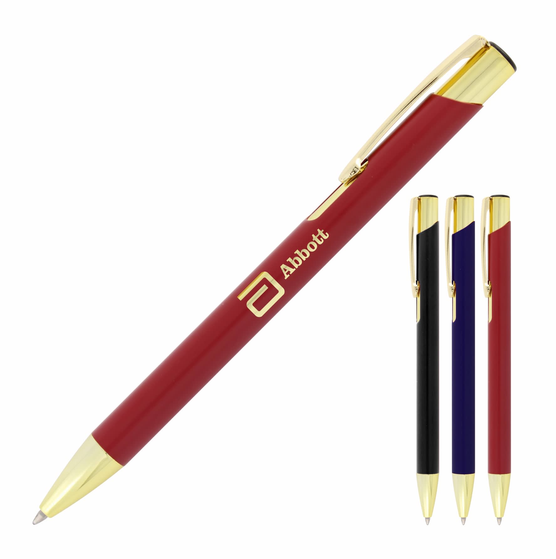 Executive Metal Pen Ballpoint Matte Finish Gold Trim Julia Z784 from ...