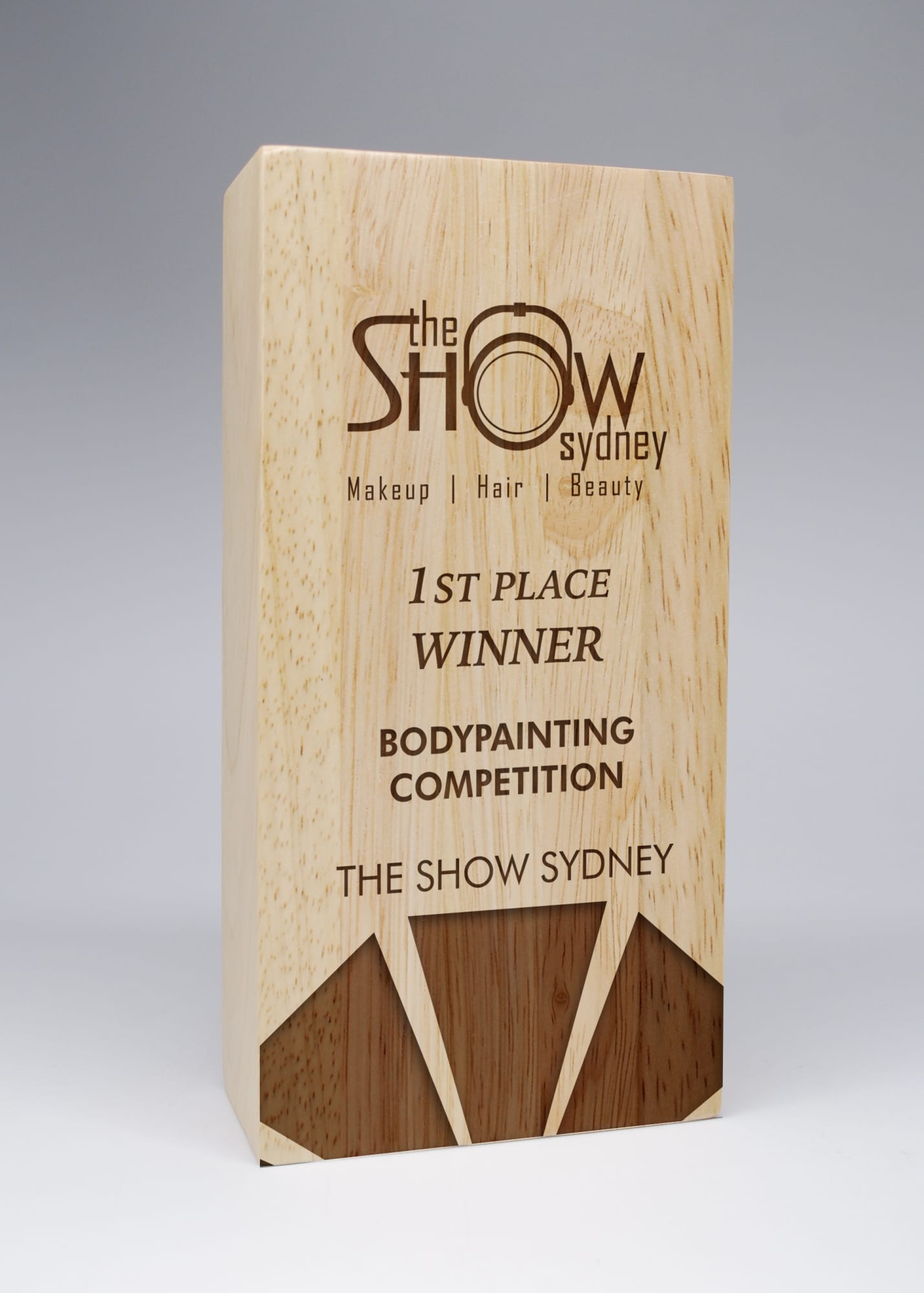 Column Wood Award - Add Engraving Costs - Branded Items