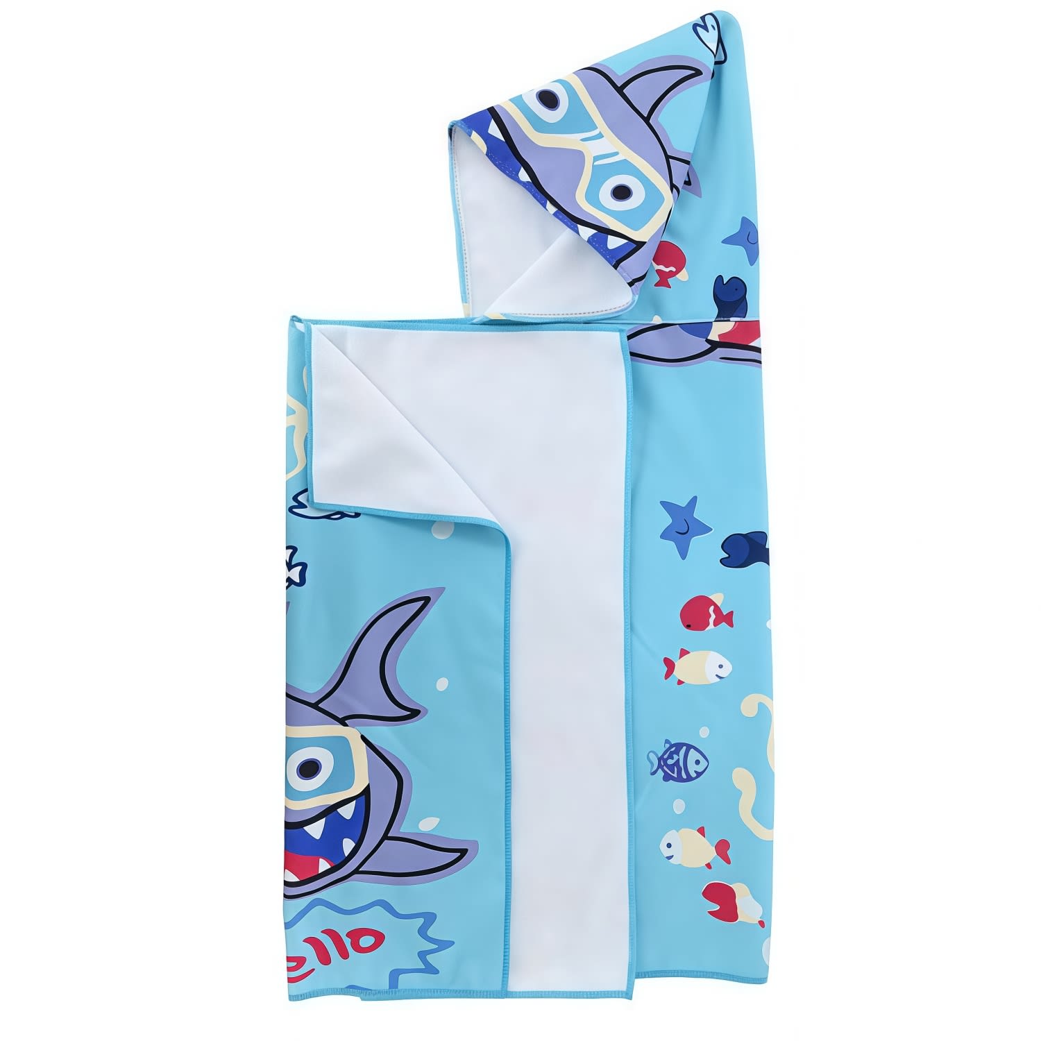 100% Microfibre Sublimation Kids Hooded Towel Surf Shawl PCC906 from ...