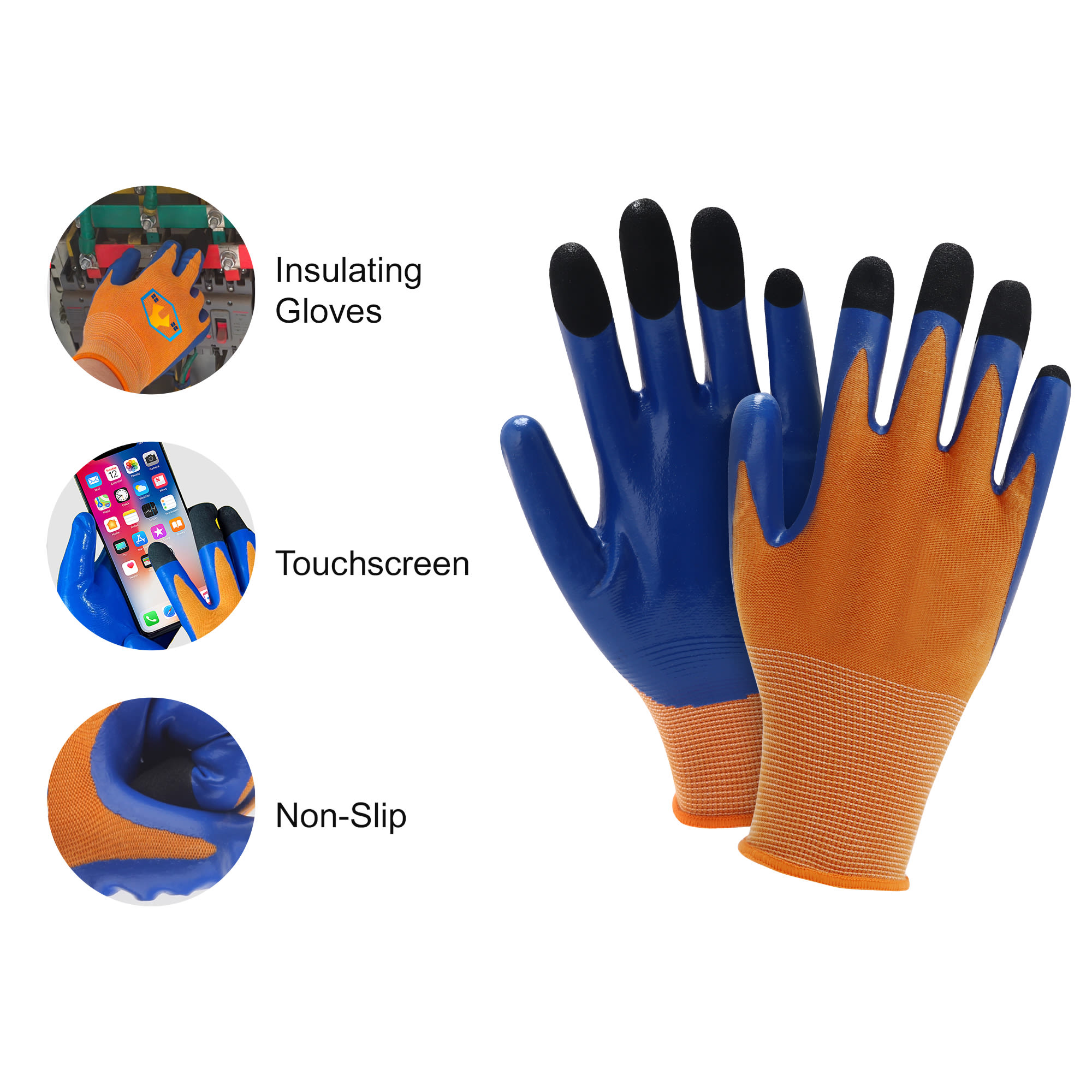 Regular 400V Touchscreen Insulating Gloves PCHL018 from Promo ...