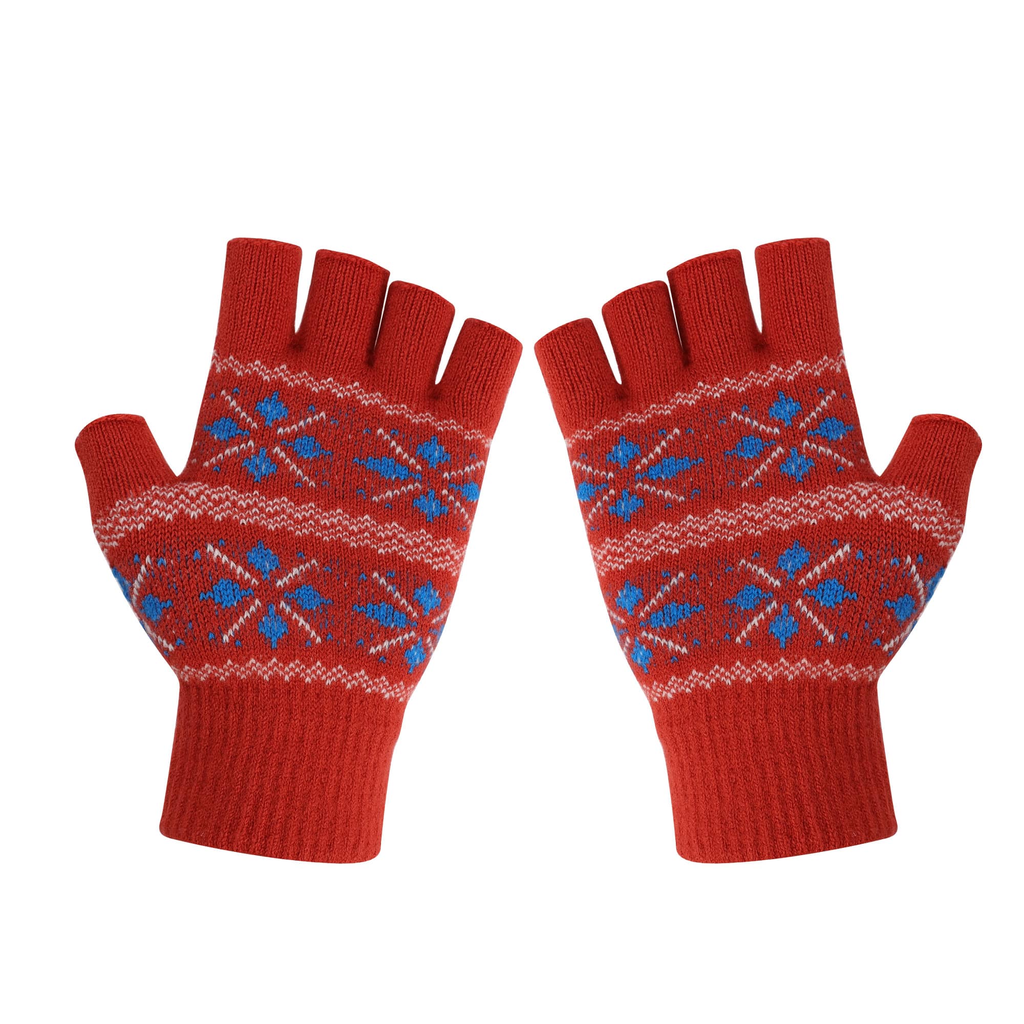 Adults Jacquard Fingerless Gloves PCHL030 from Promo Collection ...